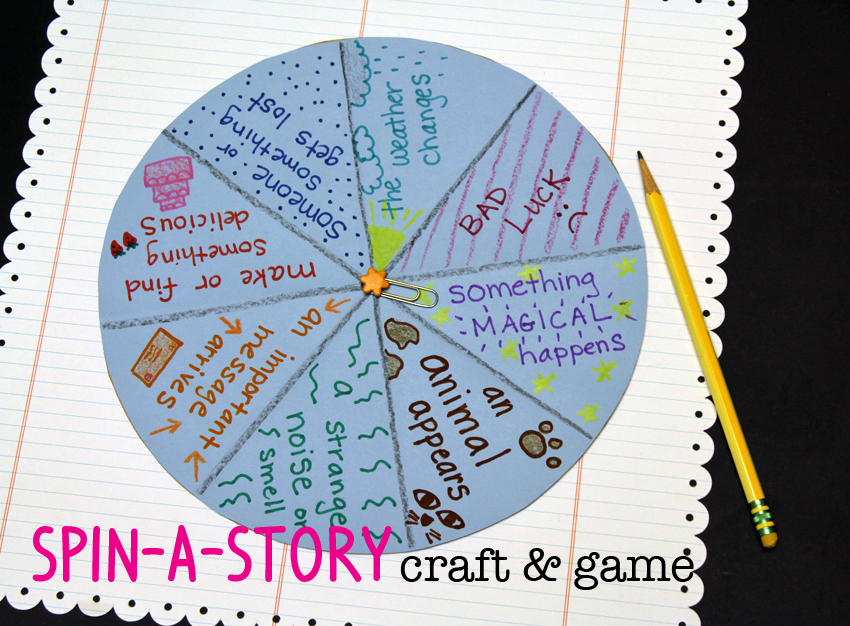 Spin-a-Story Craft for Creative Storytelling Games - Make and Takes
