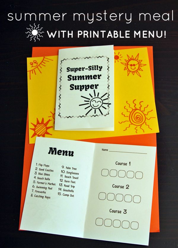 Super-Silly Summer Mystery Meal - Make and Takes