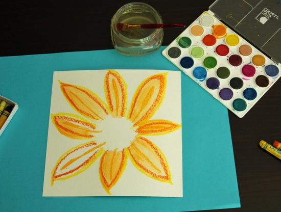 Mixed Media Sunflower Art Project - Make and Takes