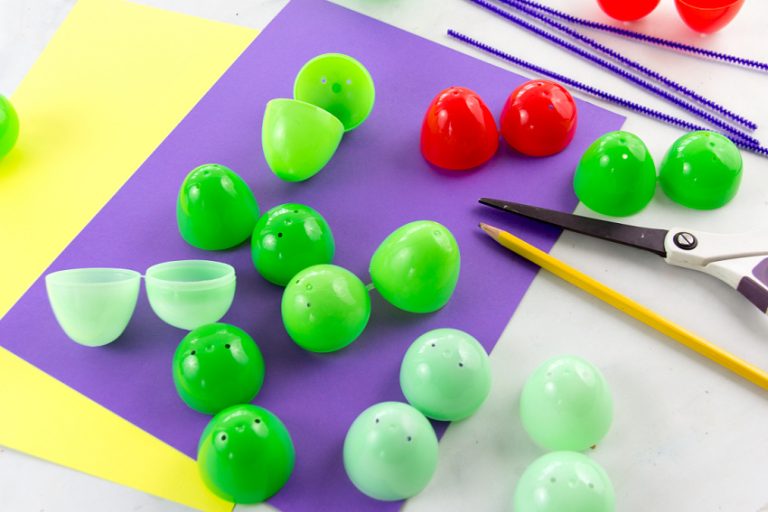 The Very Hungry Caterpillar Plastic Easter Egg Craft - Make and Takes