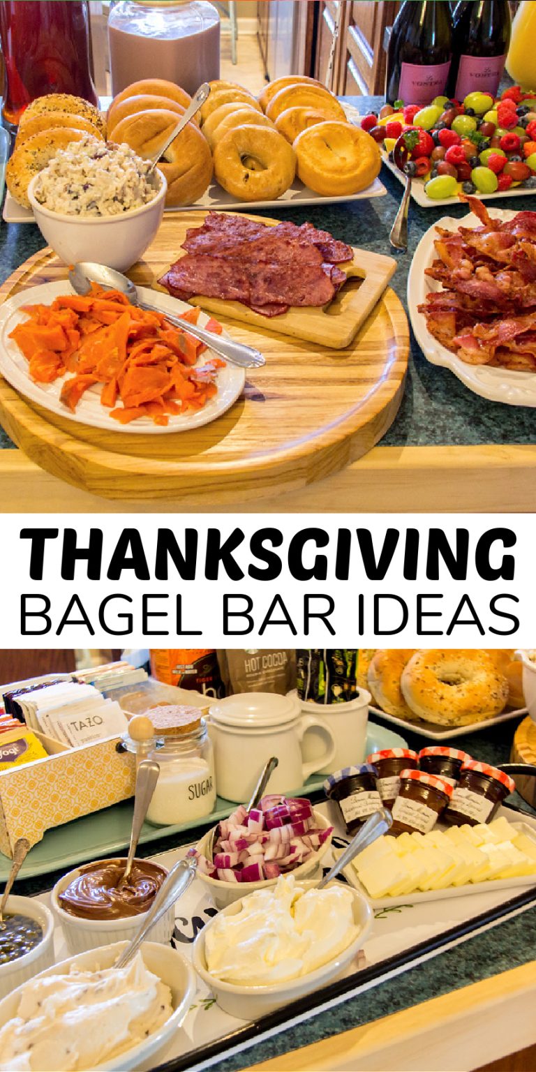 Bagel Bar Ideas for Breakfast - Make and Takes