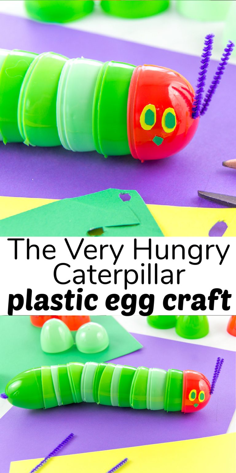The Very Hungry Caterpillar Plastic Easter Egg Craft - Make and Takes