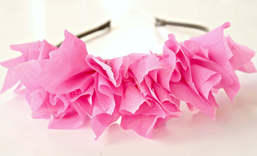 DIY Tissue Paper Headband - Make and Takes
