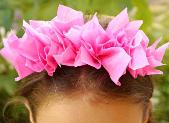 DIY Tissue Paper Headband - Make and Takes