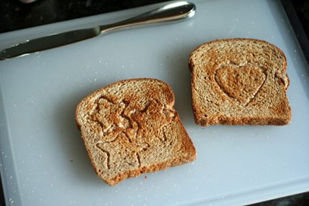 Cookie Cutter Toast Stamping - Make and Takes