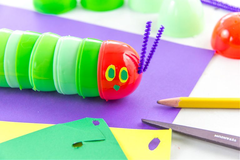 The Very Hungry Caterpillar Plastic Easter Egg Craft - Make and Takes